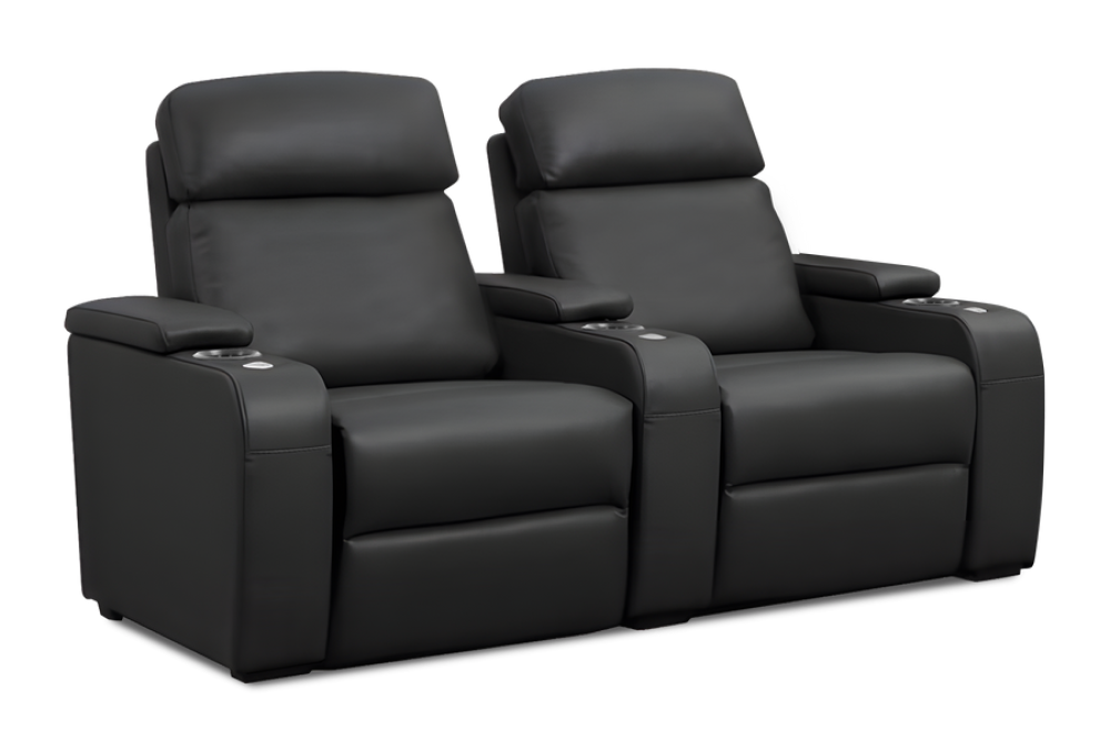 Bellagio Home Cinema Seating Power Recliner, Black – Valencia Theater ...